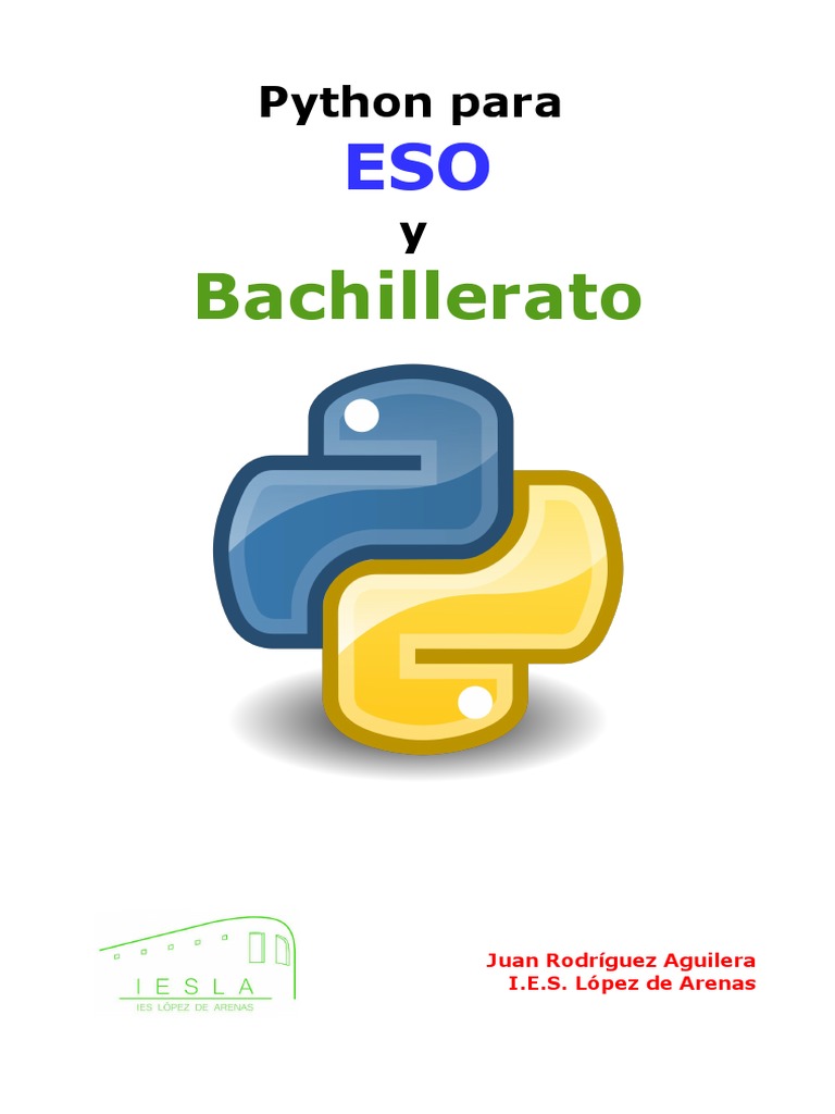 Python para Eso y Bachillerato PDF | PDF | Python (lenguaje de programación) | Programa de ...