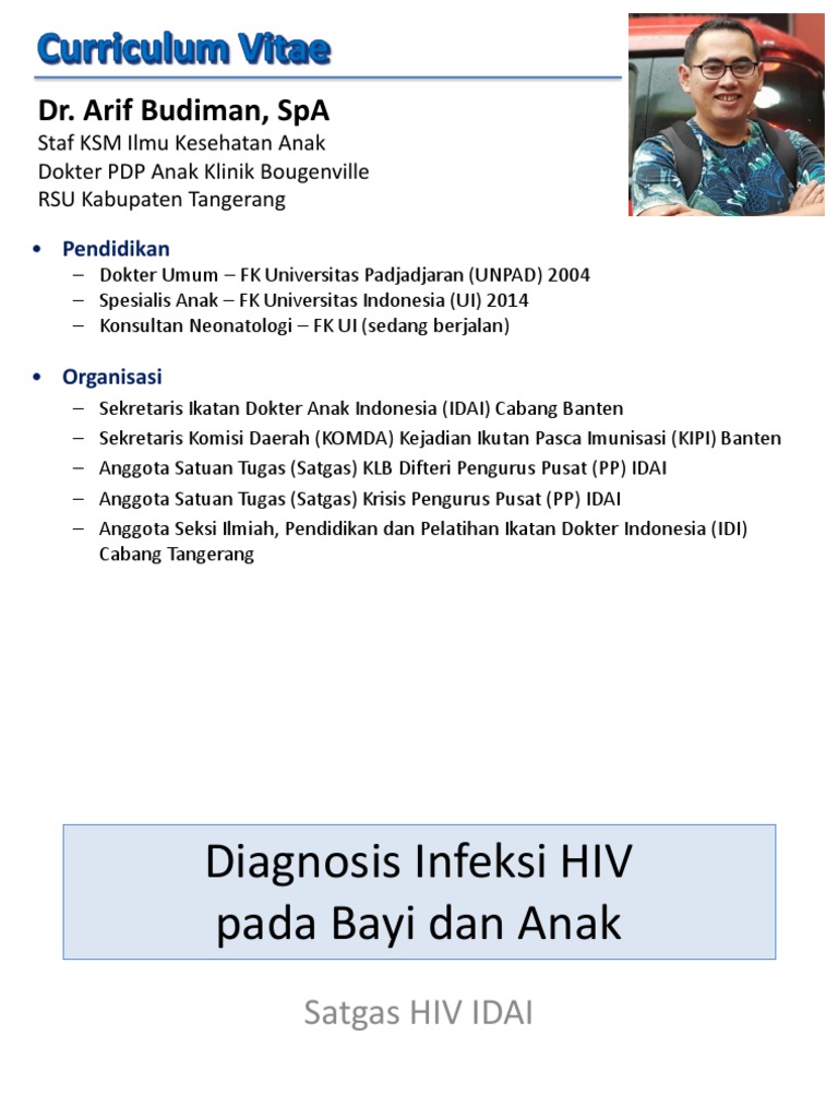 Diagnosis Dan Tatalaksana HIV Anak | PDF