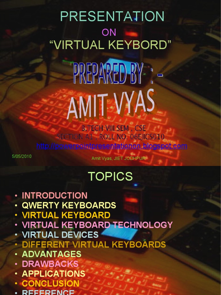 Virtual Keyboard Technology Overview | PDF | Personal Digital Assistant ...