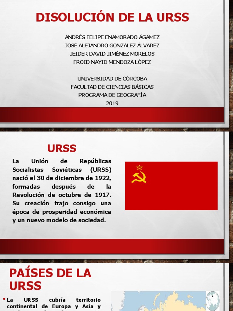 Disolución De La Urss En 1991 Pdf Repúblicas De La Unión Soviética