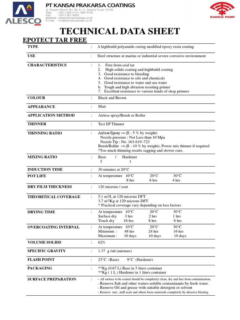 High-build polyamide epoxy coating for marine structures | PDF ...