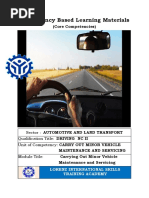 DRIVING NC II Training Plan New | PDF | Vehicles | Traffic