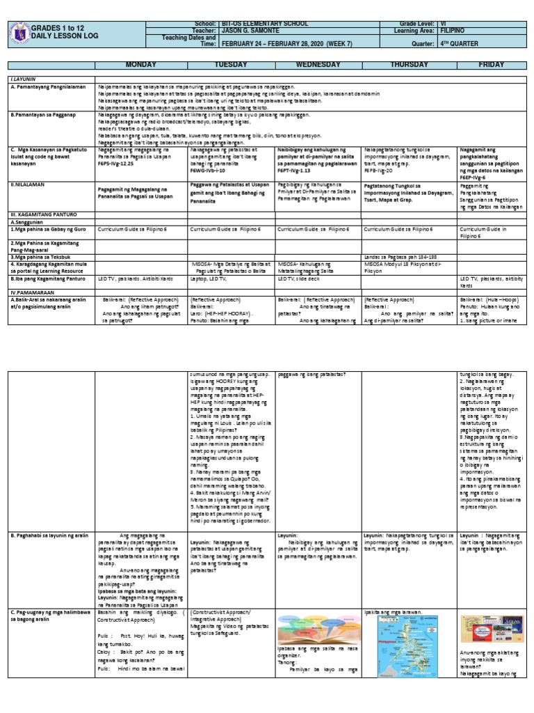 Filipino-6 Q4 W7-DLL | PDF