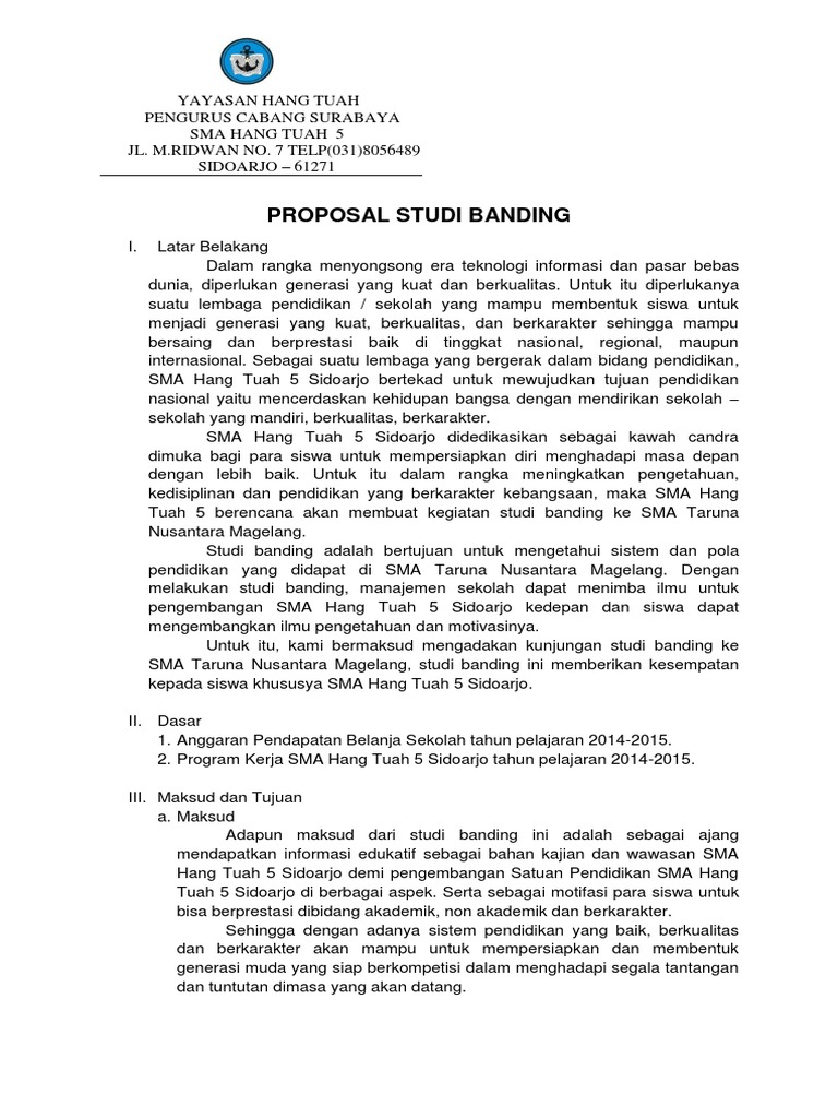 Proposal Study Banding | PDF