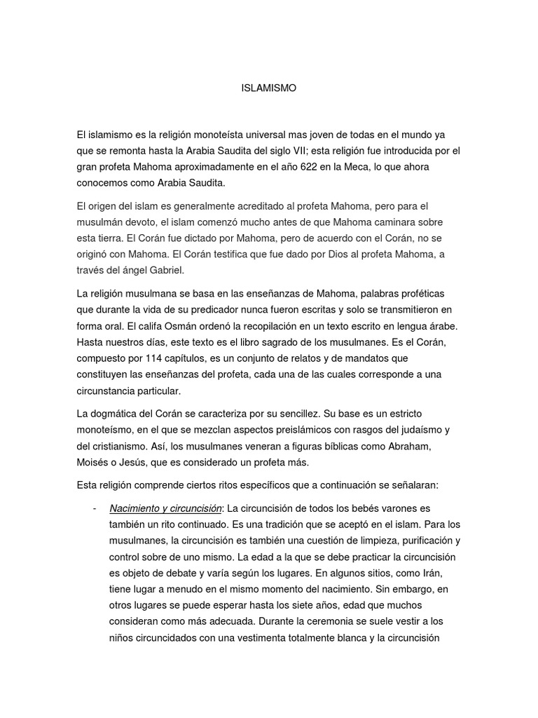 Historia y Ritos del Islamismo | PDF | Mahoma | Corán