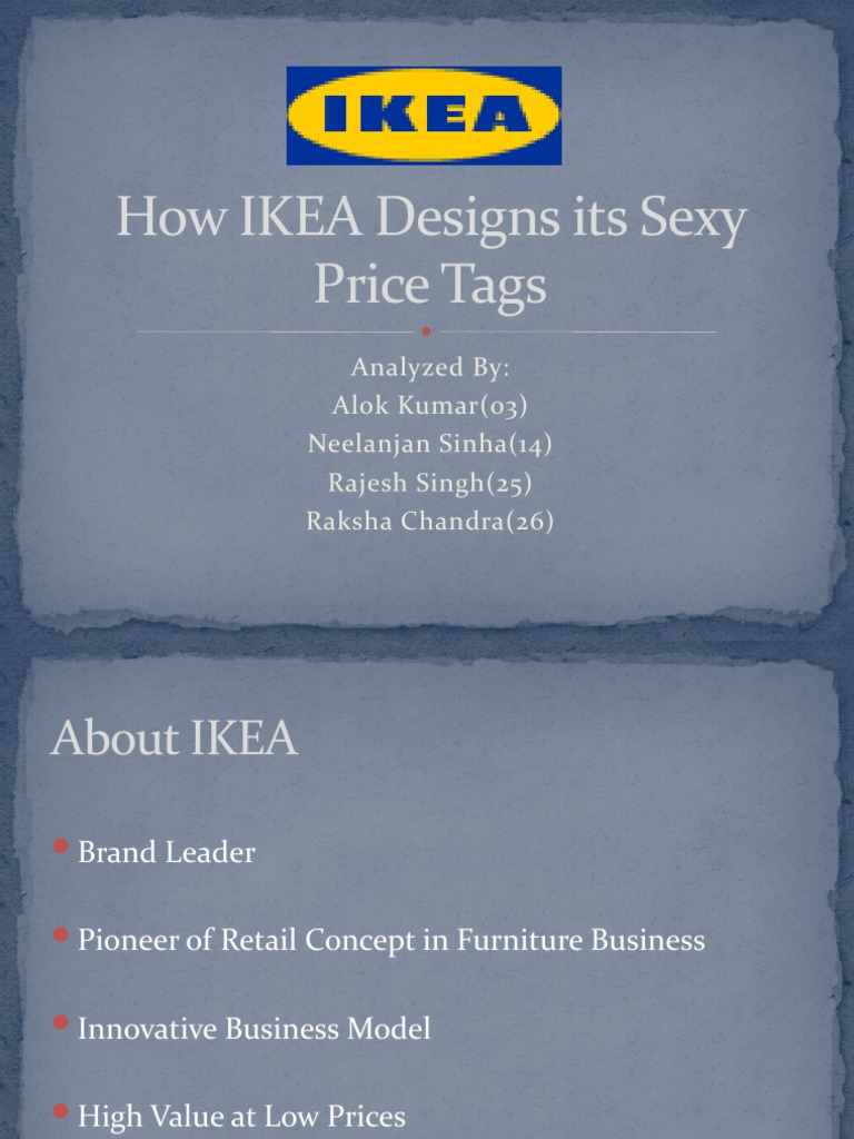 How IKEA Designs Its Sexy Price Tags: Analyzed By: Alok Kumar (03 ...