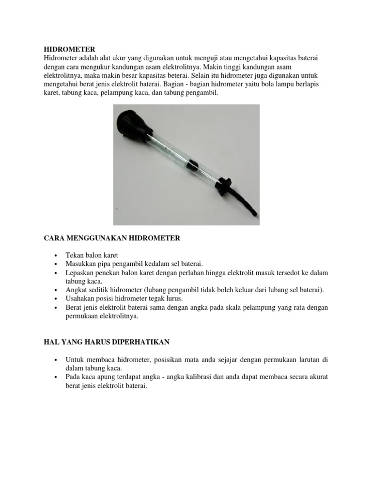 HIDROMETER | PDF