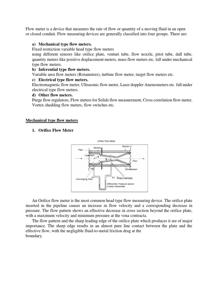 Flow Meter | PDF | Flow Measurement | Fluid Dynamics