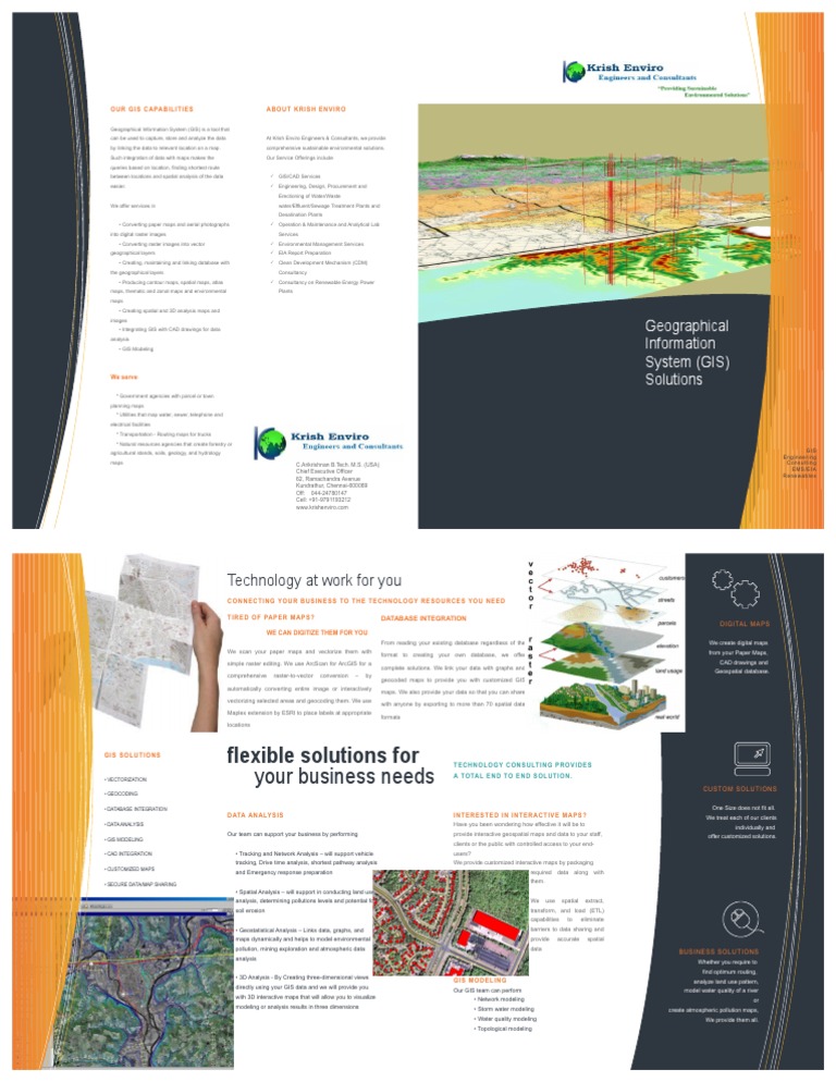GIS Brochure | Geographic Information System | Data