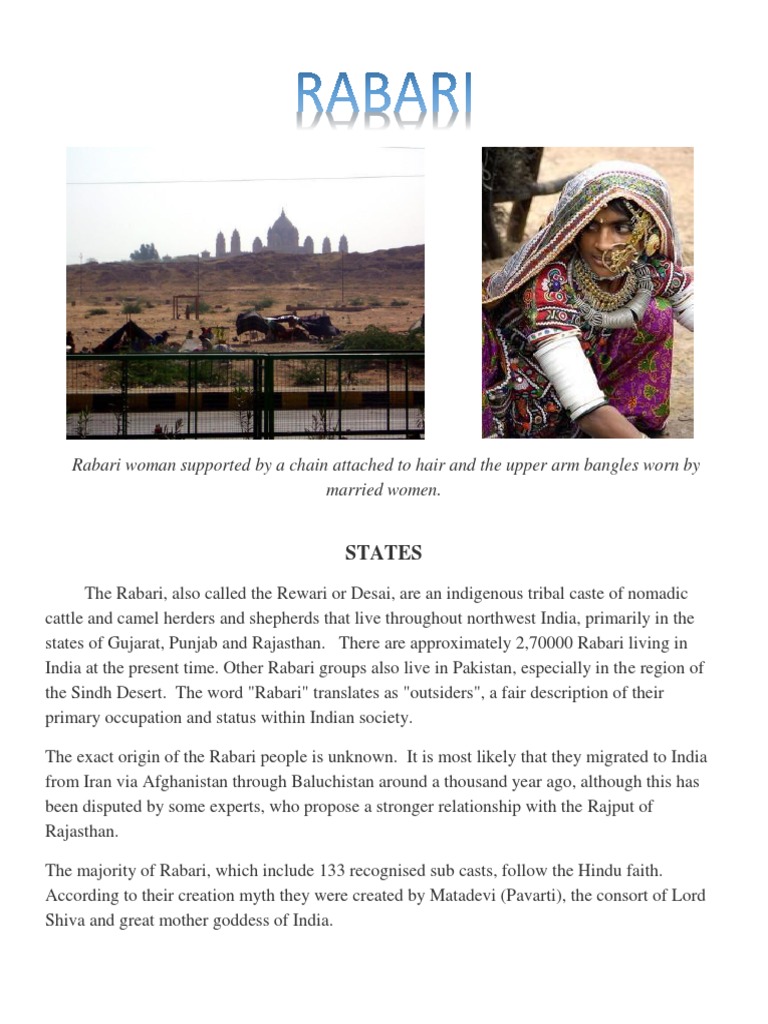 Rabari Woman in All Her Finery | Download Free PDF | Embroidery | Clothing