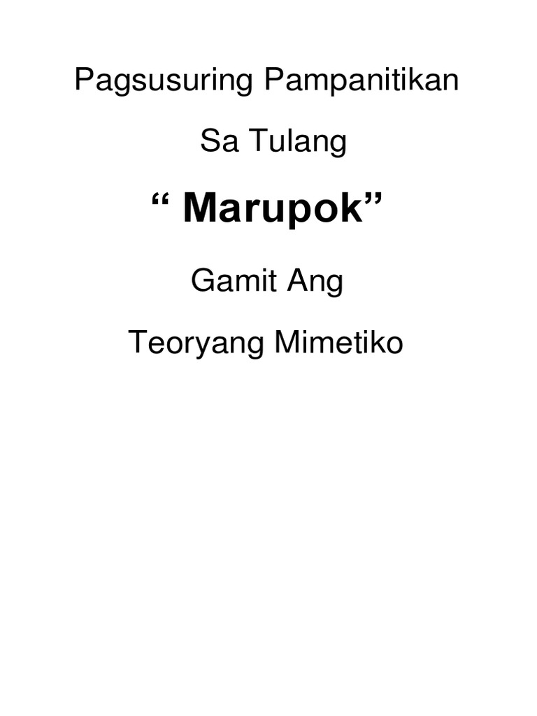 Pagsusuring Pampanitikan Edited | PDF