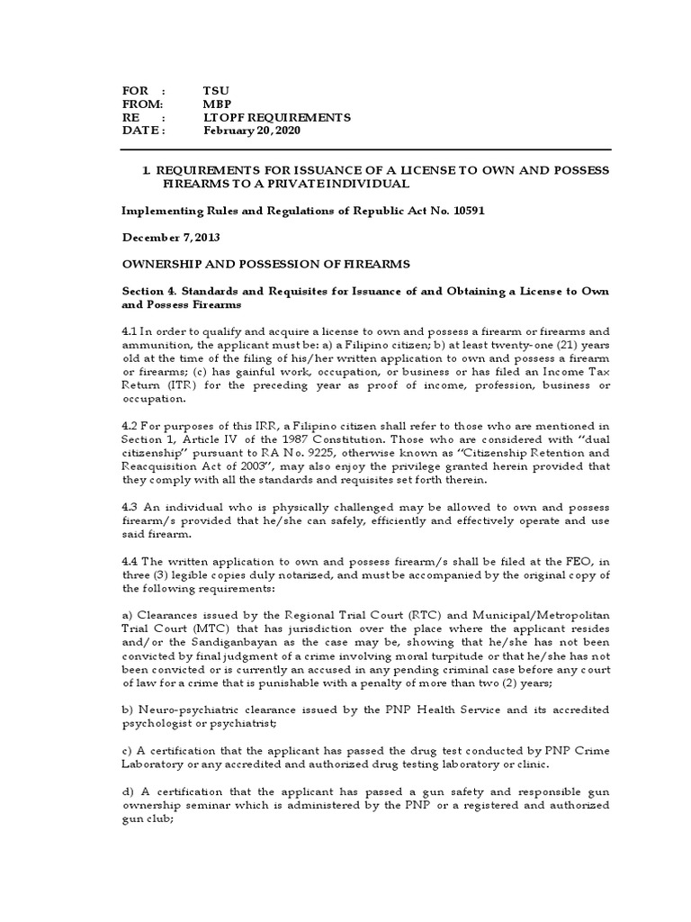 Ltopf Memo | PDF | Security Guard | Citizenship