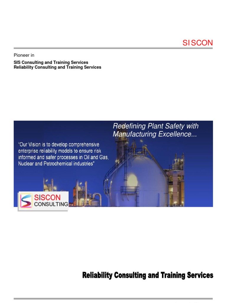 SISCON Brochure | Reliability Engineering | Systems Theory