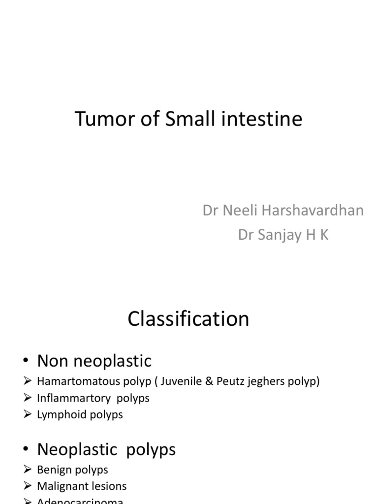 Tumor of Small Intestine | PDF | Neoplasms | Benign Tumor