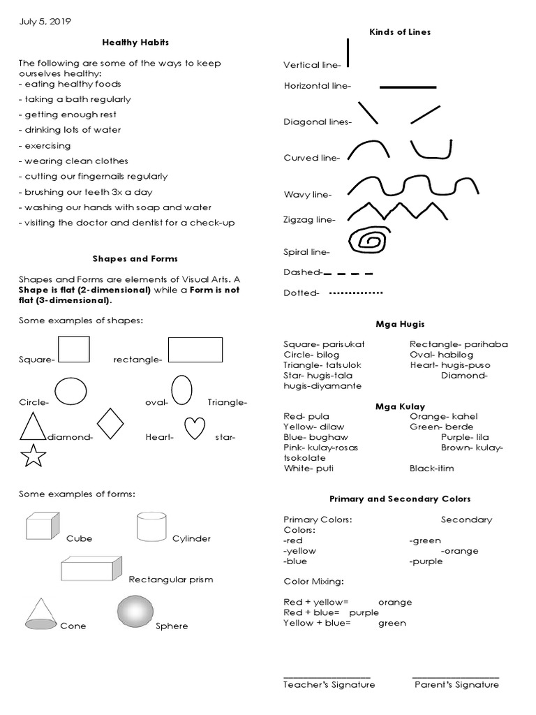 Edited Kinder Notes-Healthy Habits-Lines-Hugis-Kulay-Shapes-Forms ...