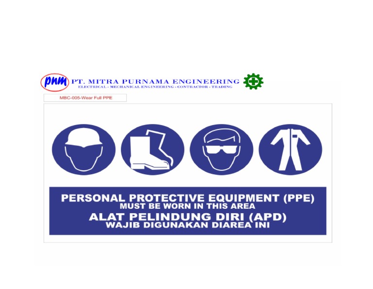 Rambu K3 Area Wajib Apd | PDF