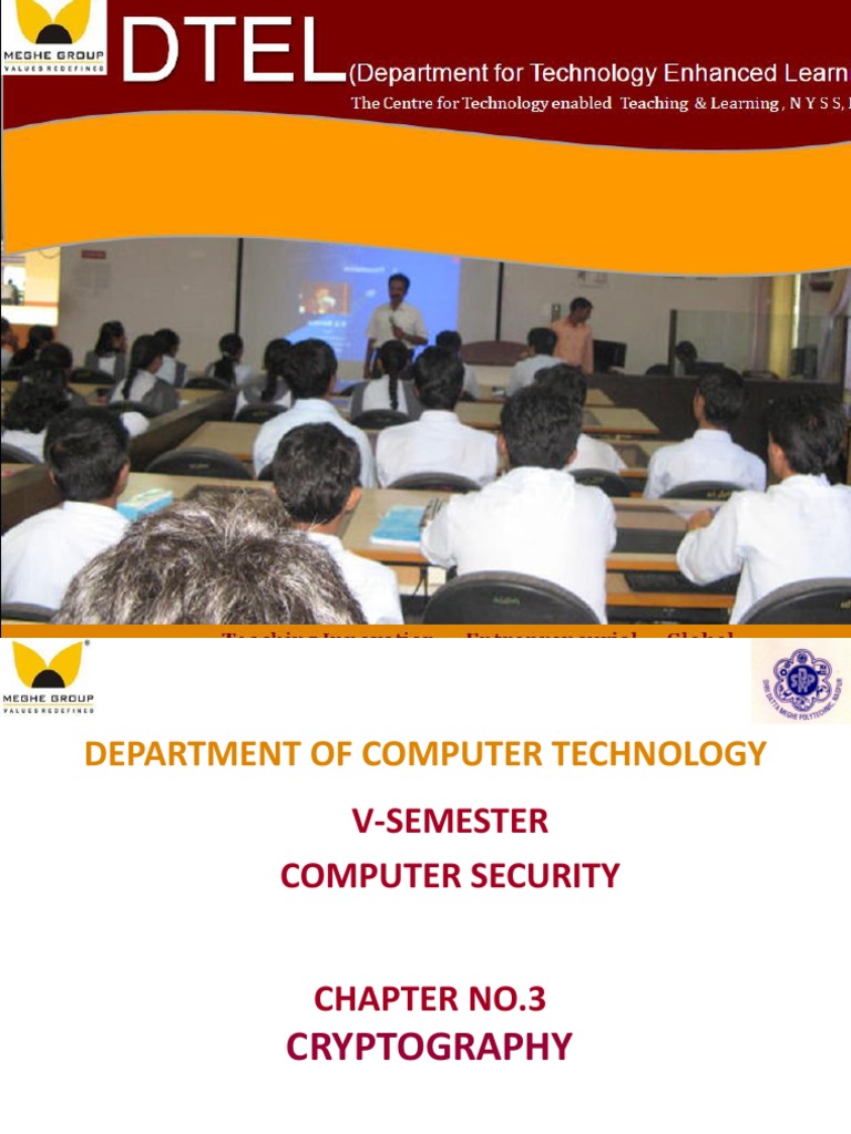 Chapter 3 Cryptography | PDF