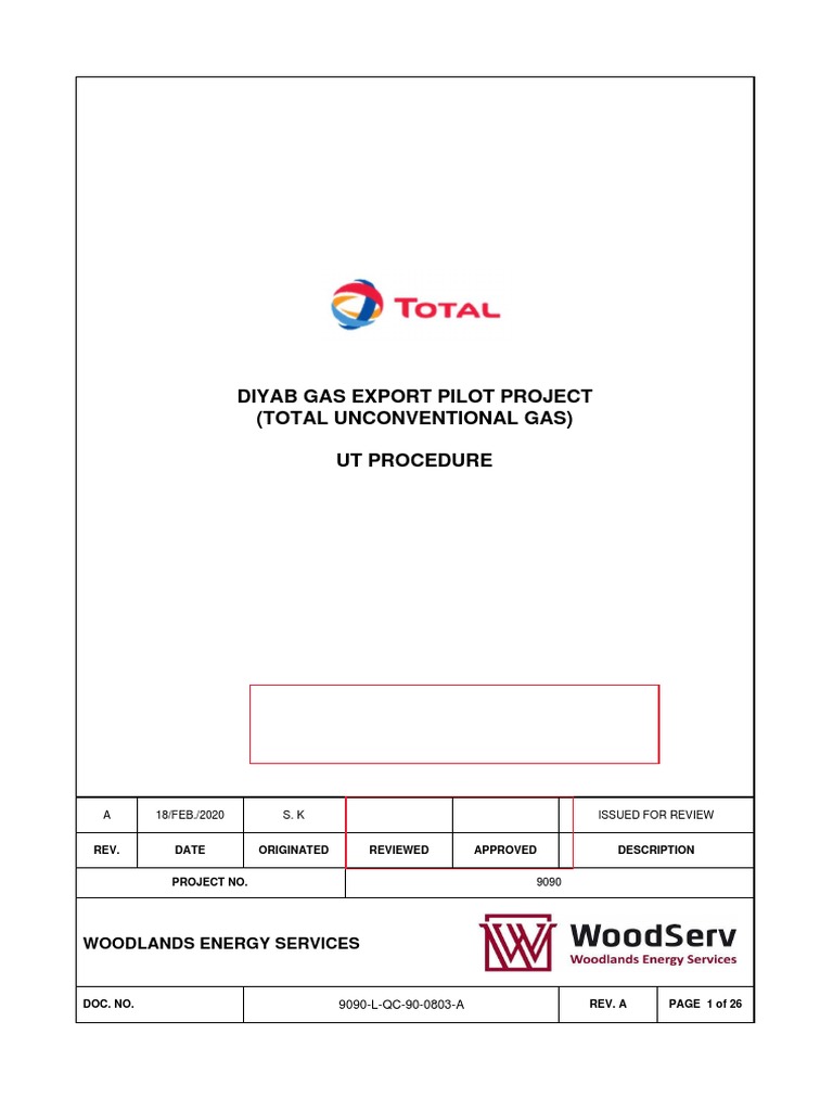 Procedure For UT | PDF