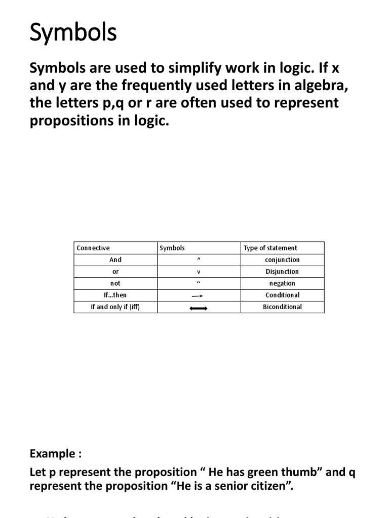 Logic symbols and their meanings | PDF