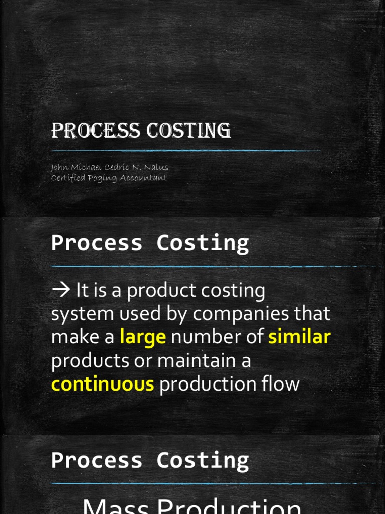 Chapter 9 Process Costing | PDF