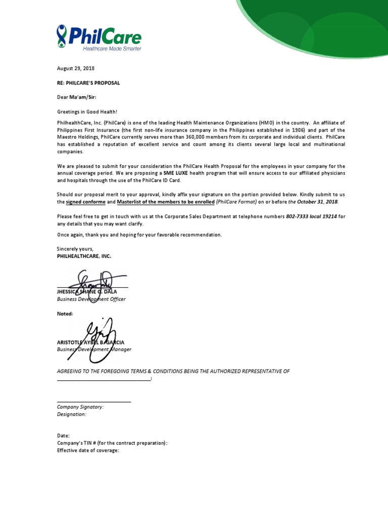 5-19 Sme Luxe Philcare Proposal | PDF | Finance & Money Management