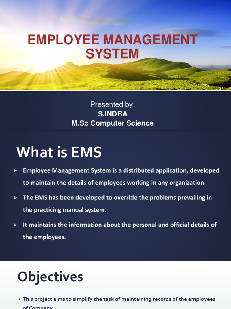 Employee Management System Overview | PDF