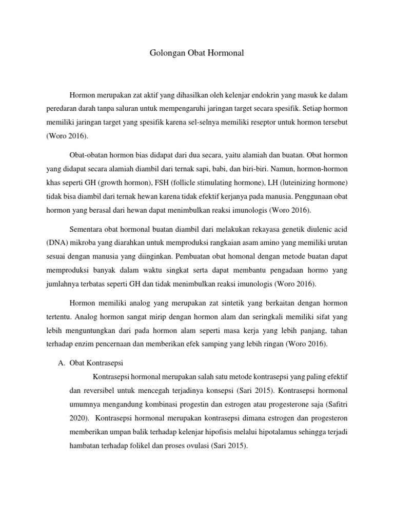 Golongan Obat Hormonal | PDF