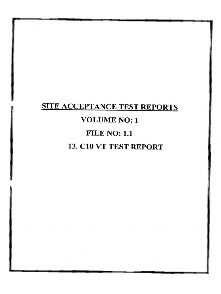 VT Test Report | PDF