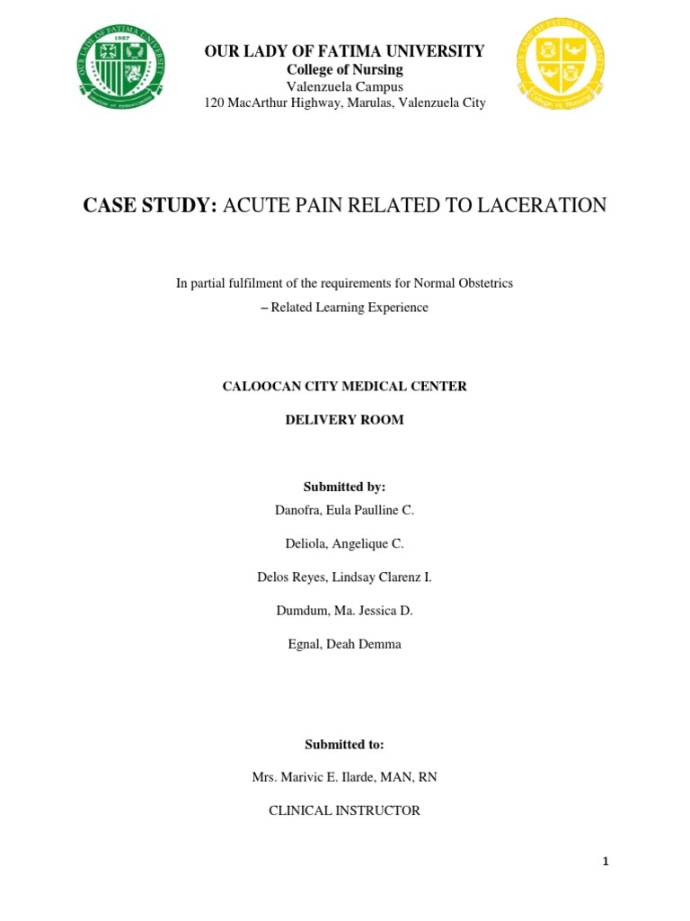 Acute Pain Case Study in Postpartum Care | PDF