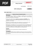 CK40N Costing Run Training Guide | PDF | Button (Computing) | Cost