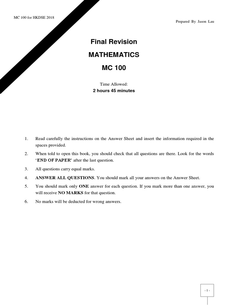 Math100 PDF | PDF