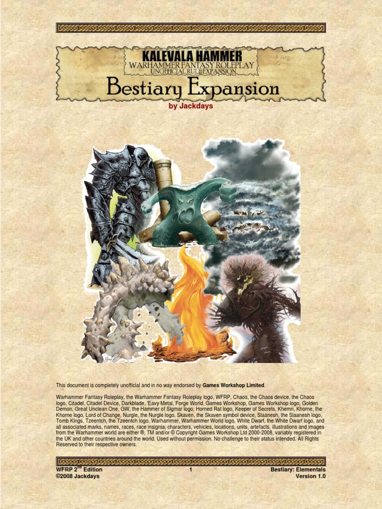 Bestiary Elementals | PDF