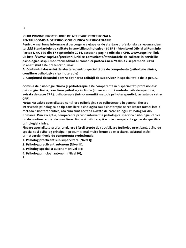 Documente Dosar Copsi | PDF