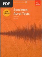 Aural Tests Grade 1-3 ABRSM PDF | PDF