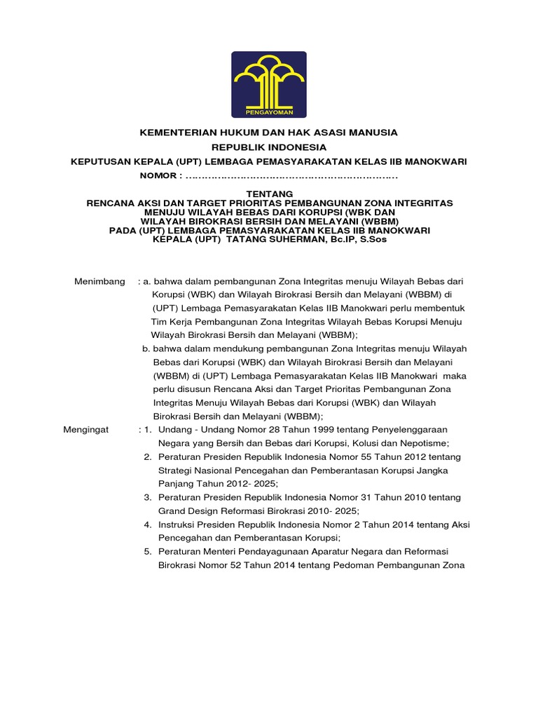 SK Rencana Aksi | PDF