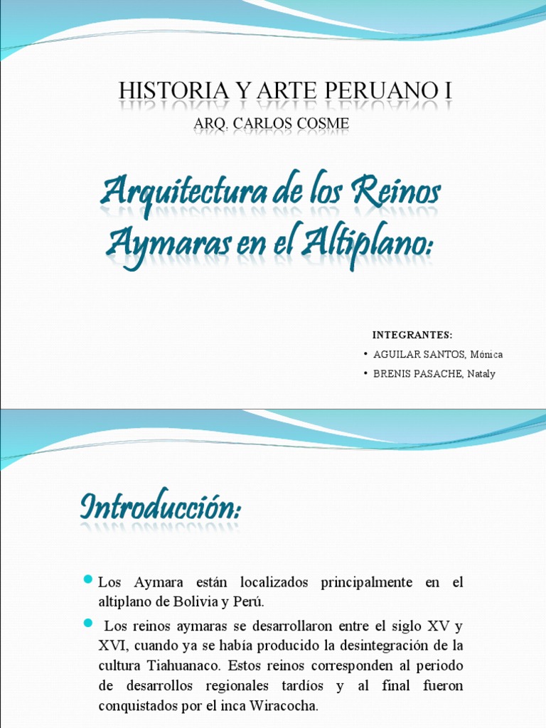 Arquitectura de Los Reinos Aymaras | PDF