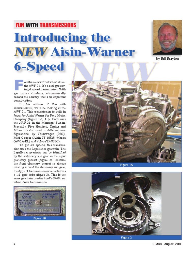 AISIN Introducing The AW 6 Speed | PDF