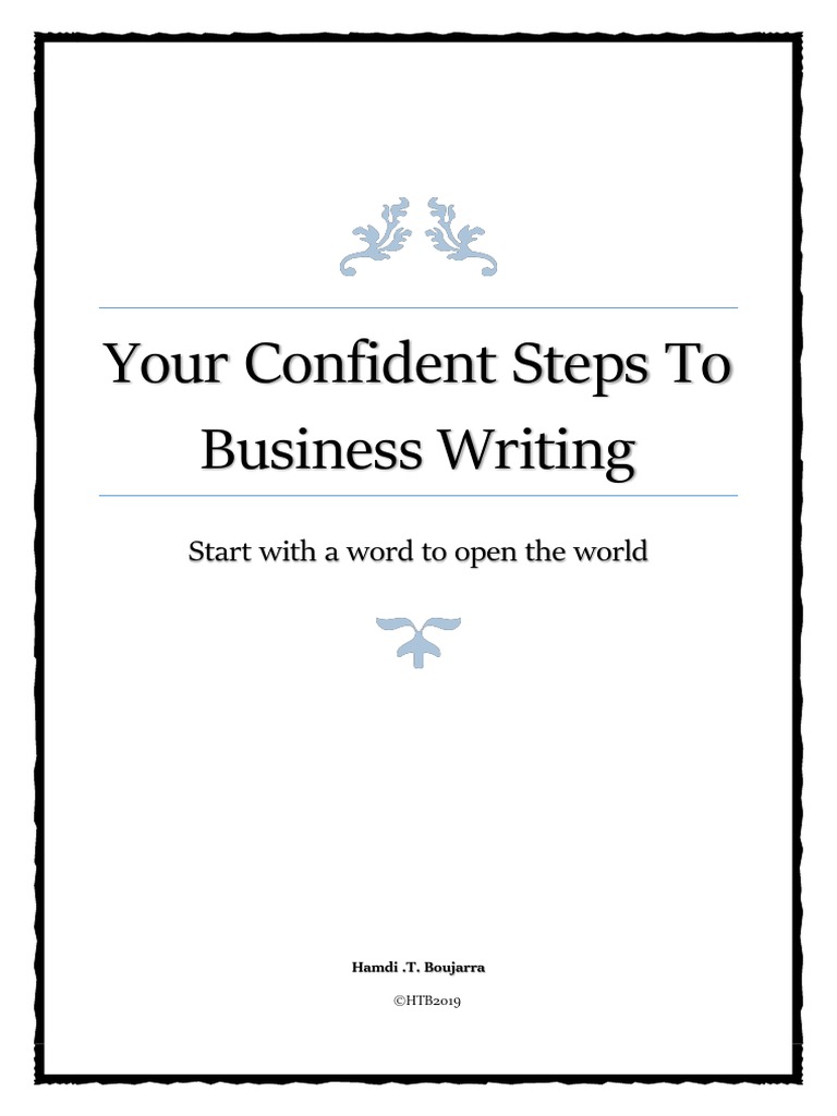 Your Confident Steps To Business Writing | PDF