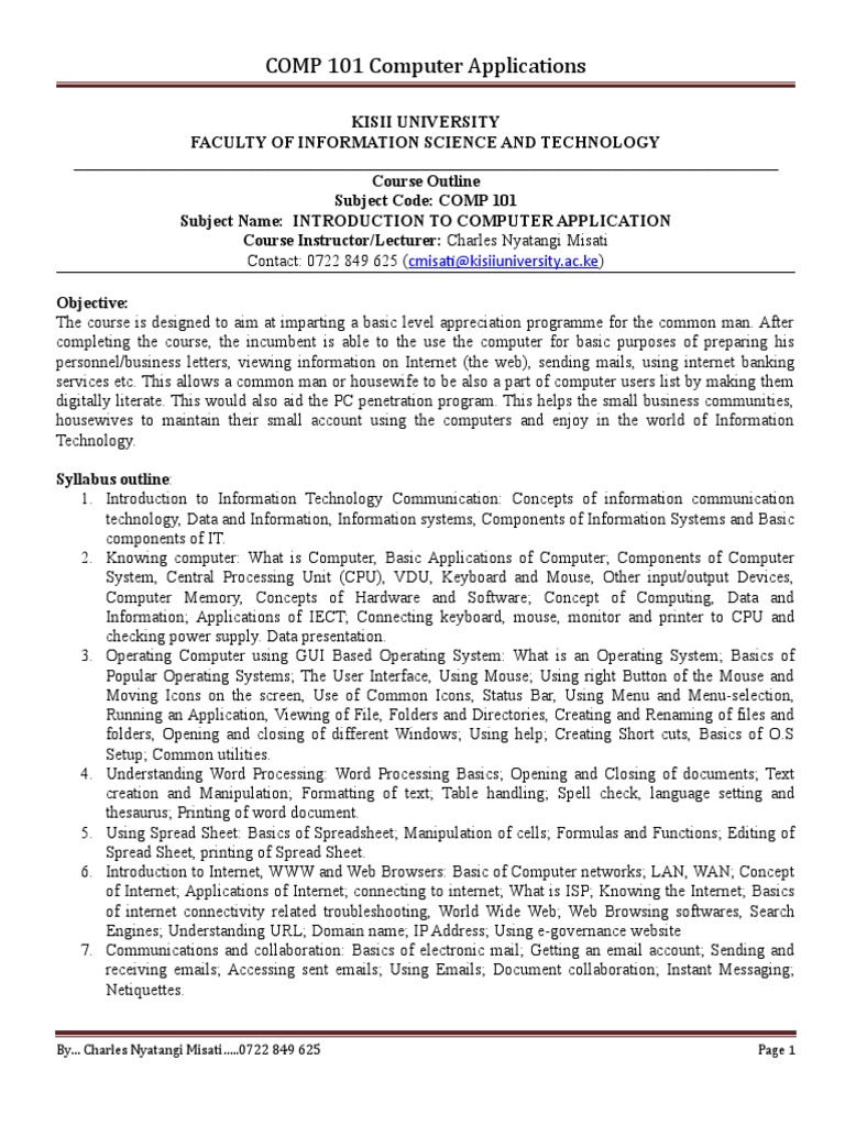 Lydiah Comp Notes | PDF