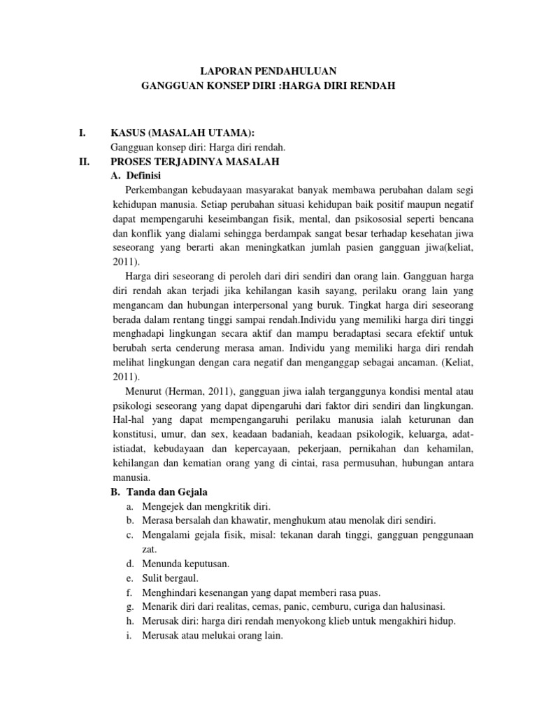 Harga Diri Rendah | PDF