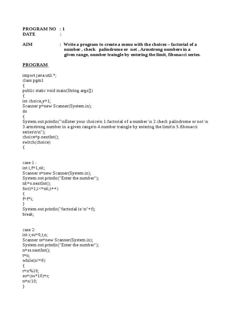 Java Programming Exercises | PDF | Computers