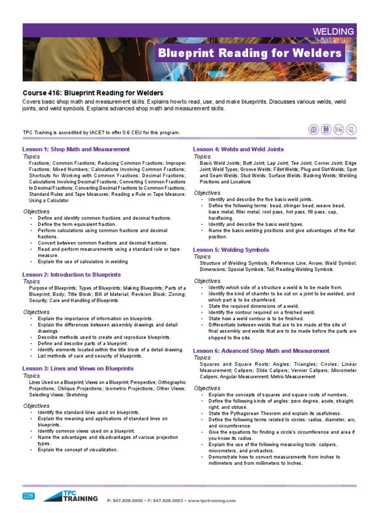 Welding & Blueprint Basics | PDF | Technology & Engineering