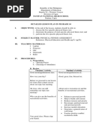 Detailed Lesson Plan in P.E. (Recreational Activities) | PDF | Self ...