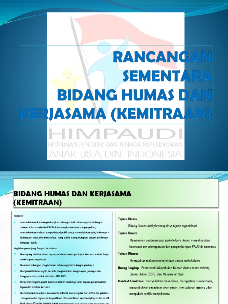 Contoh Proker Himpaudi | PDF | Karier & Perkembangan | Ilmu Sosial