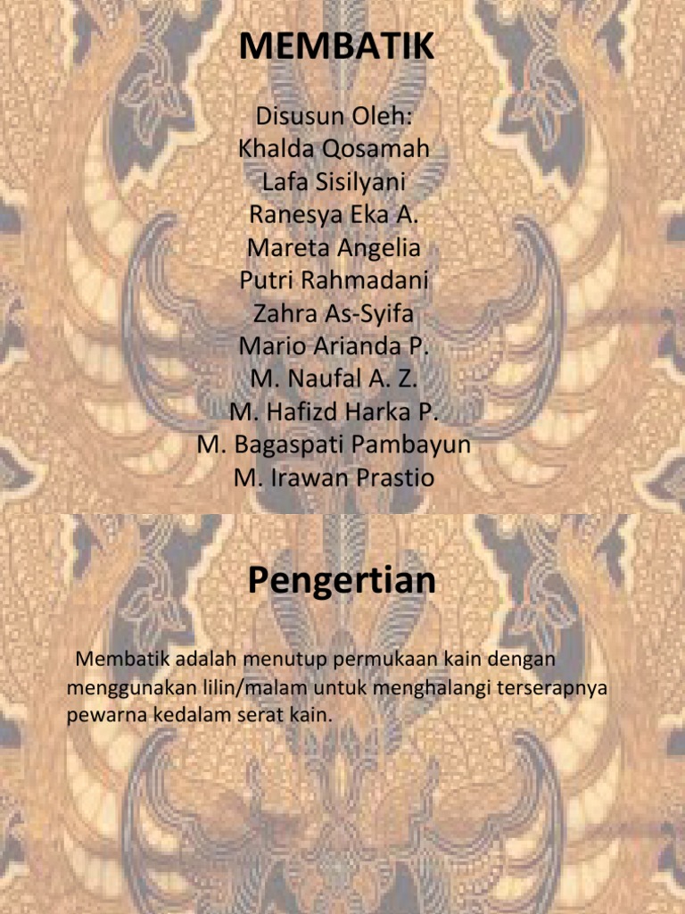 Membatik PDF | PDF