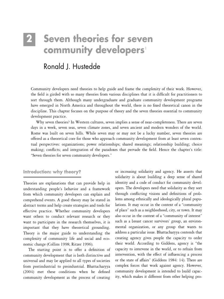 7 Theories Community Developers | PDF
