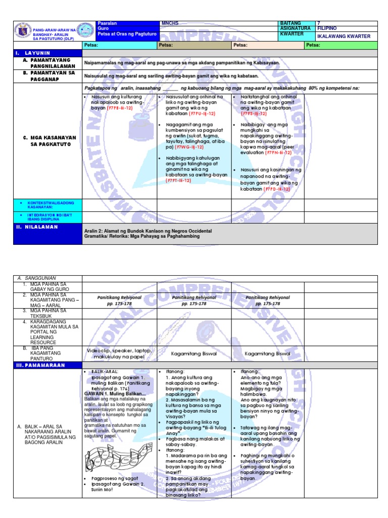 2nd Quarter DLP 2.6 | PDF
