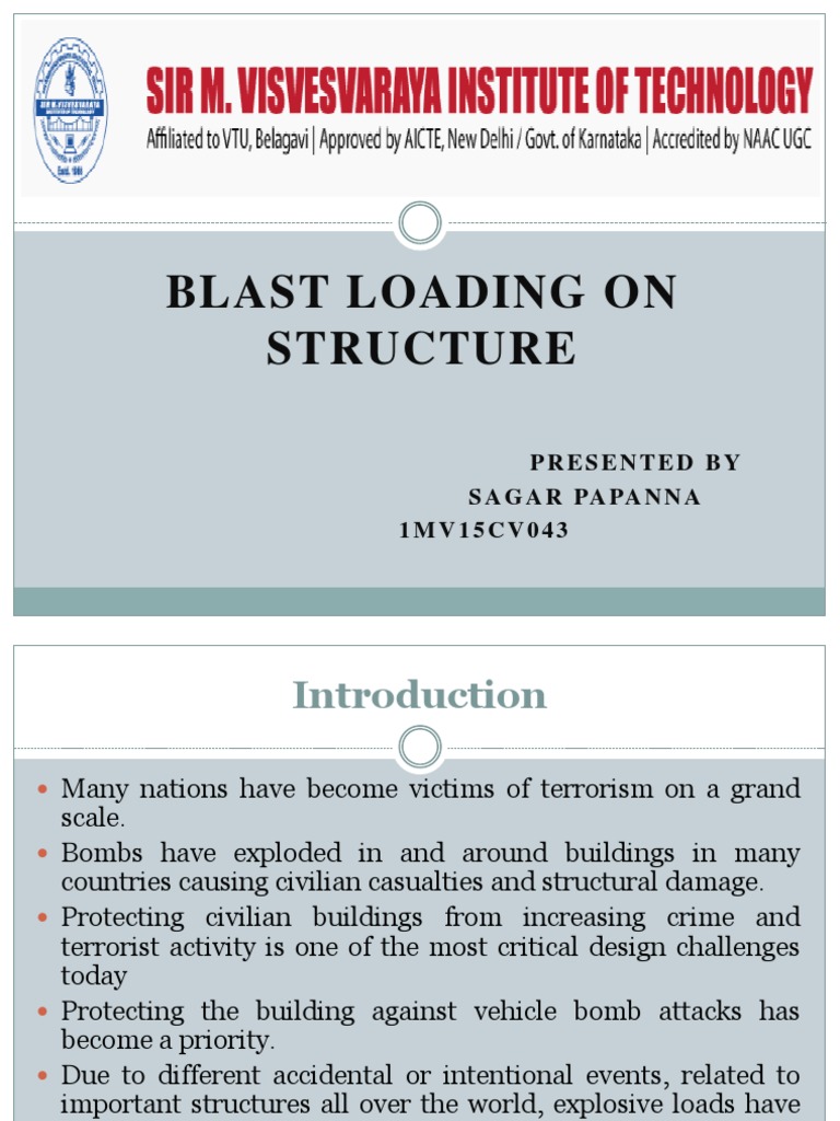 Blast Loading on Structures Explained | PDF | Law | Science & Mathematics
