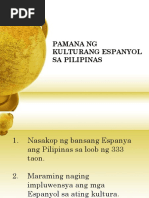 Impluwensya NG Mga Espanyol Sa Kultura NG Mga Sinaunang Pilipino | PDF