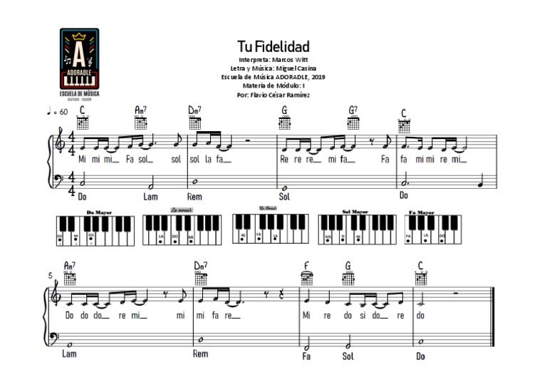 Tu Fidelidad Con Acordes I | PDF